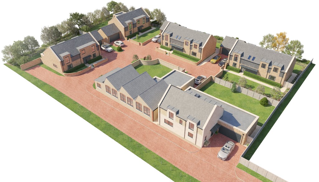 New build homes in The Old Glove Factory, Neston, Wiltshire